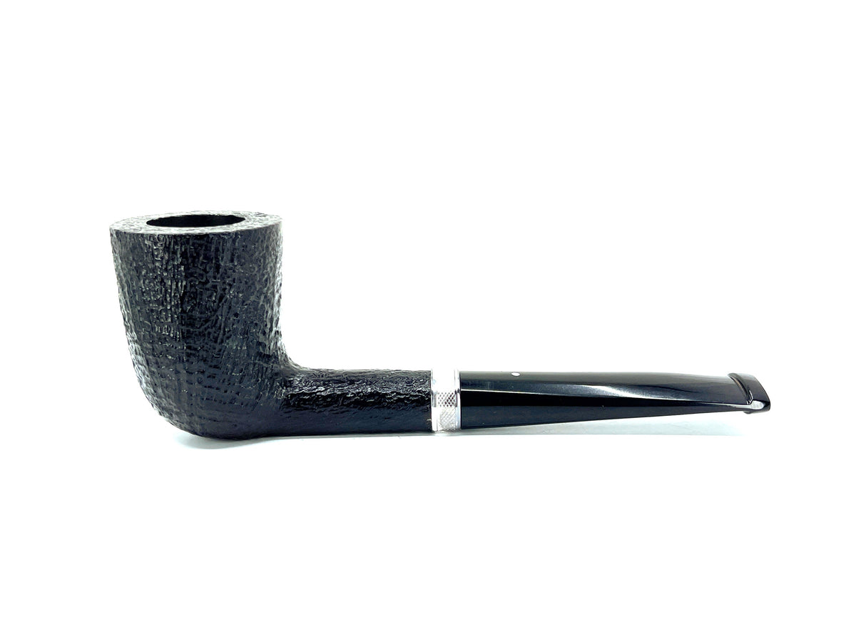 Alfred Dunhill the white spot Pipe Shell Briar 4105 Silver Ring ...