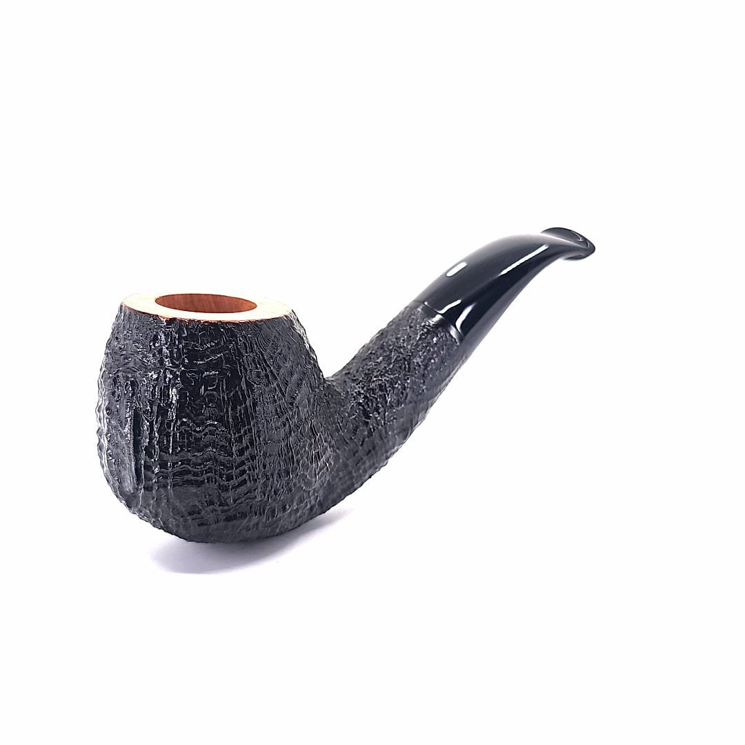 Castello Pipe Shape 11 Bent Apple Old Antique Black Rim Smooth KKKK ...