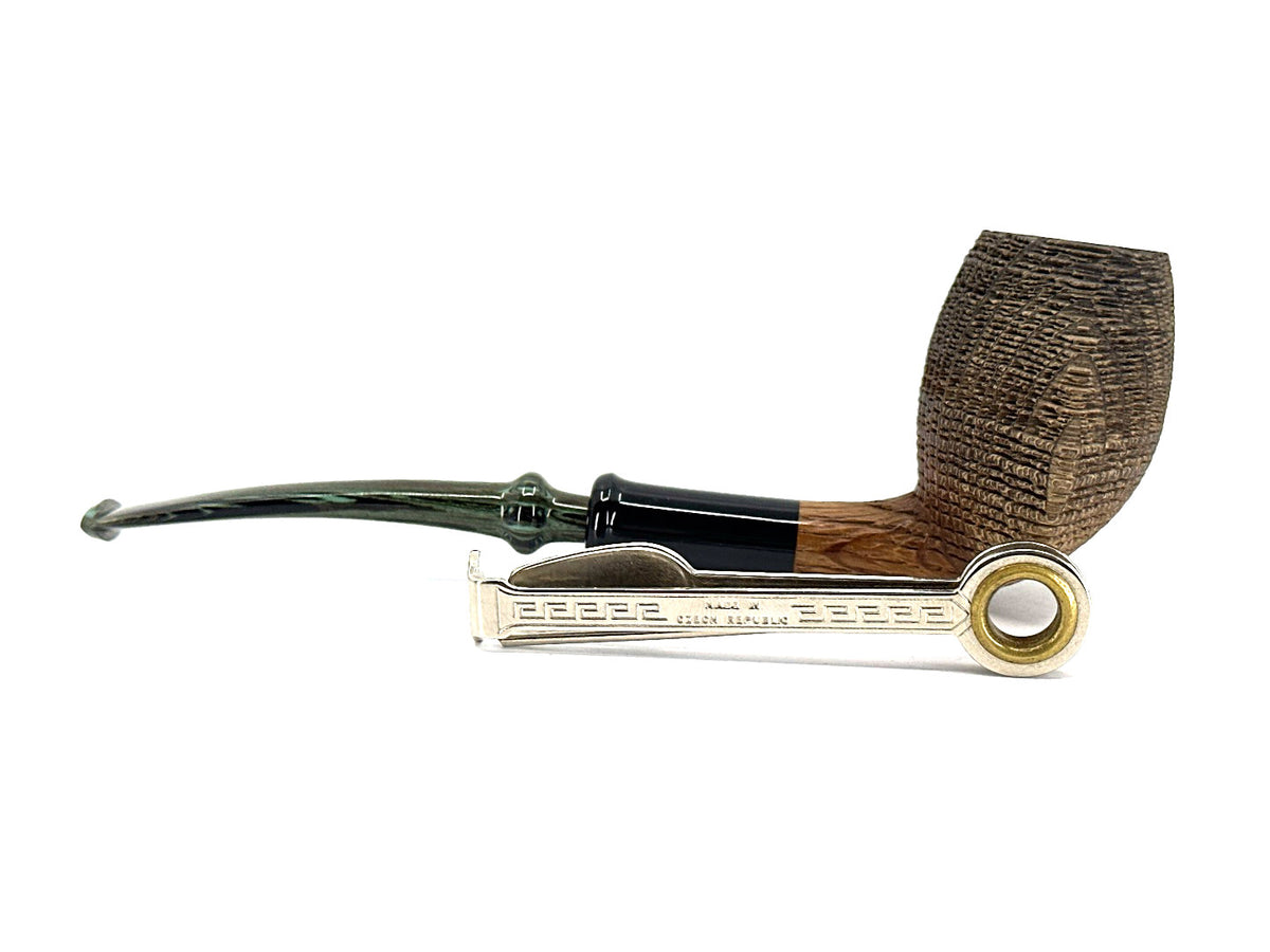Pipe G. Penzo Pipe Bog Oak Free Form Buffalo Horn Cumberland – Floppypipe