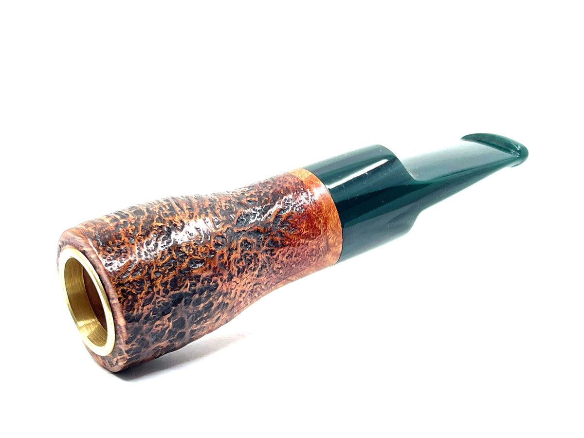 Paronelli Spinnline Reverse Calabash Green Sandblasted Pipe – Floppypipe