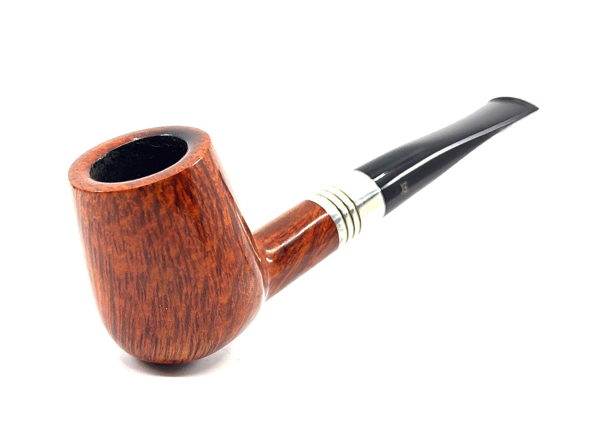 Pipa Rodata Danese Karl Erik 'B' Liscia Fiammata Brandy – Floppypipe