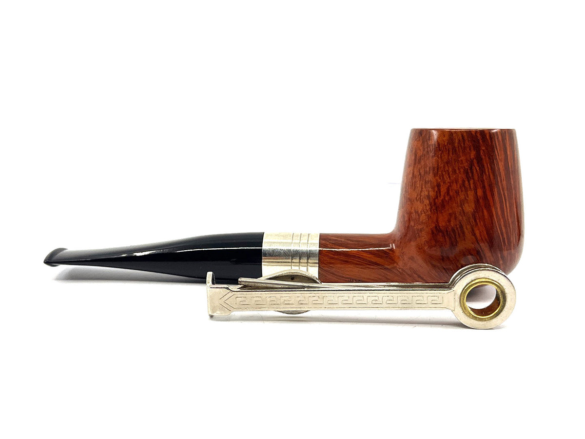 Pipa Rodata Danese Karl Erik 'B' Liscia Fiammata Brandy – Floppypipe