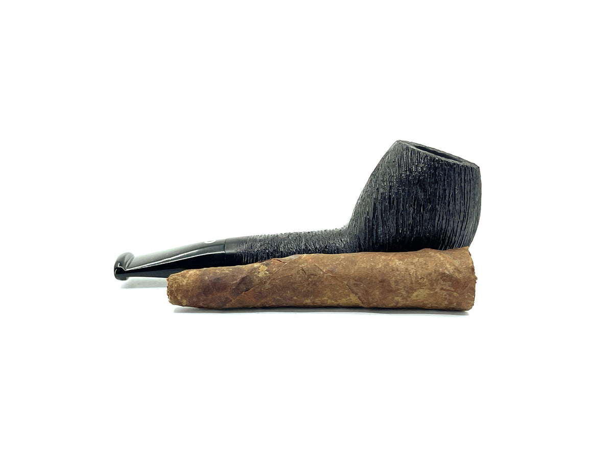 Pipa Talamona Toscano La Pipa Per sigaro Italy Sabbiata Pettinata Nera ...