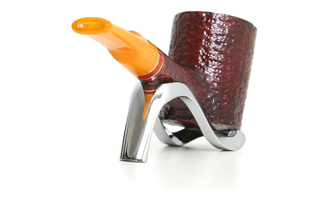 Savinelli St. Nicholas 311ks rusticated semi-bent poker pipe Limited E ...