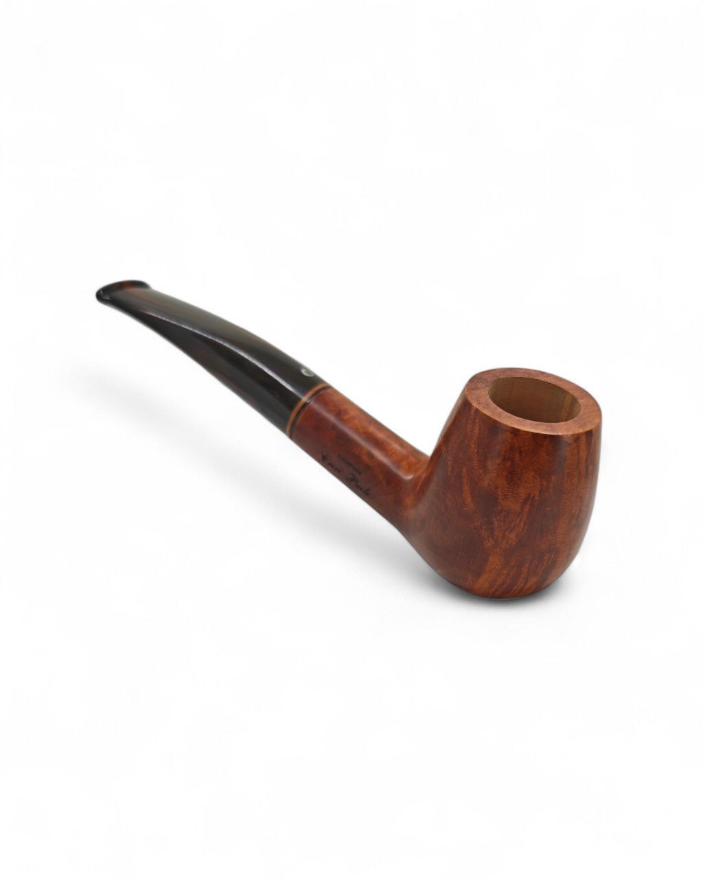 Talamona Revolution Cumberland Semi Bent Brandy Pipe | Smooth – Floppypipe