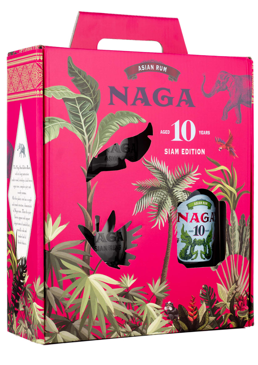 NAGA AGED 10 Y.O. SIAM EDITION+2 bicchieri-gift box – Floppypipe