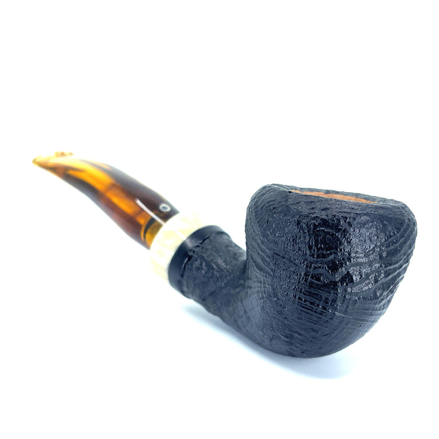 Sandblasted Talamona Mini Reverse Calabash pipe with 3 mouthpieces ...