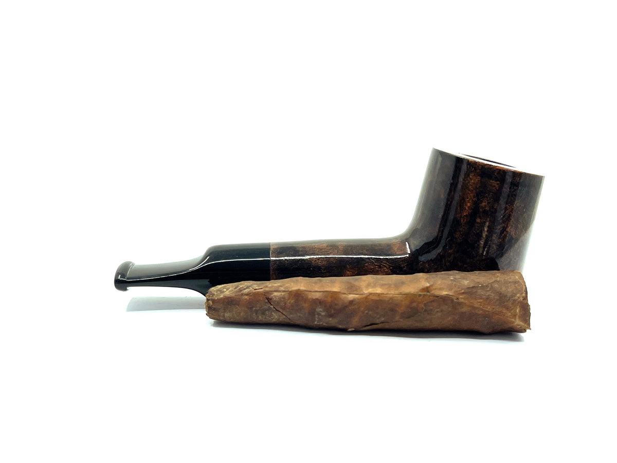 Pipa per sigaro Toscano Poker Esclusiva Floppy Filtro 9 mm Liscio Nero ...