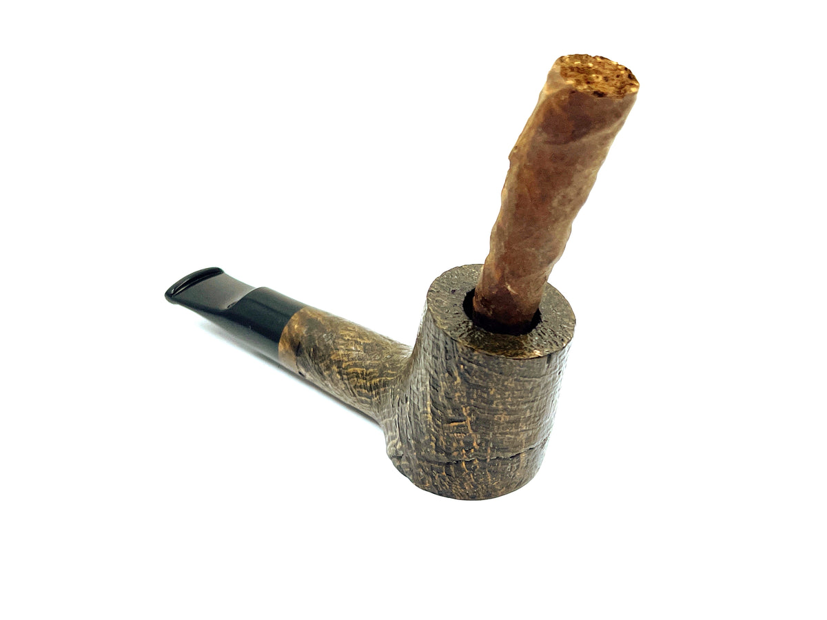 Toscano Poker cigar pipe Exclusive Floppy Filter 9 mm Sandblasted Brow ...